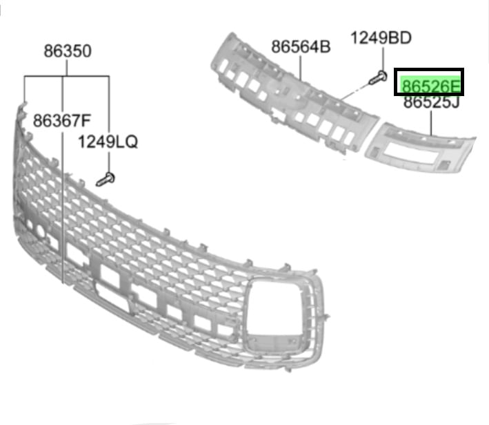 Aireación Parachoque Original Hyundai Staria 2021 2024 - Repuestodo